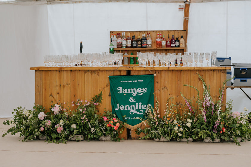 Handmade Wedding Banners | Custom Velvet Signage – Tara Collette